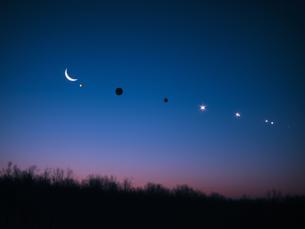 2025, January 24: Four Bright Planets on Display, Morning Moon - When ...