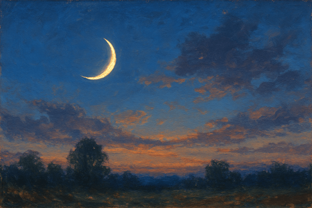 2025, October 24-28: Crescent Moon Returns to Evening Sky - When the ...
